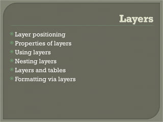Layers Frames | PPT