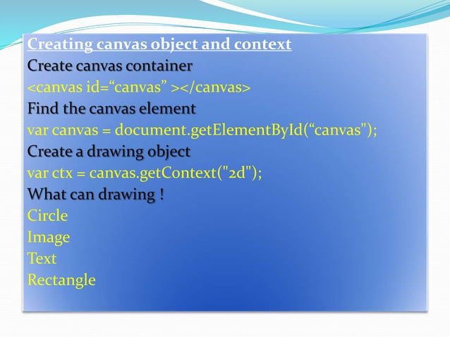 HTML CANVAS | PPT