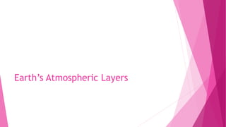 Layers of atmoshphere | PPTX