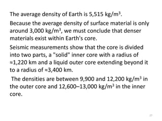 Layers of earth | PPTX