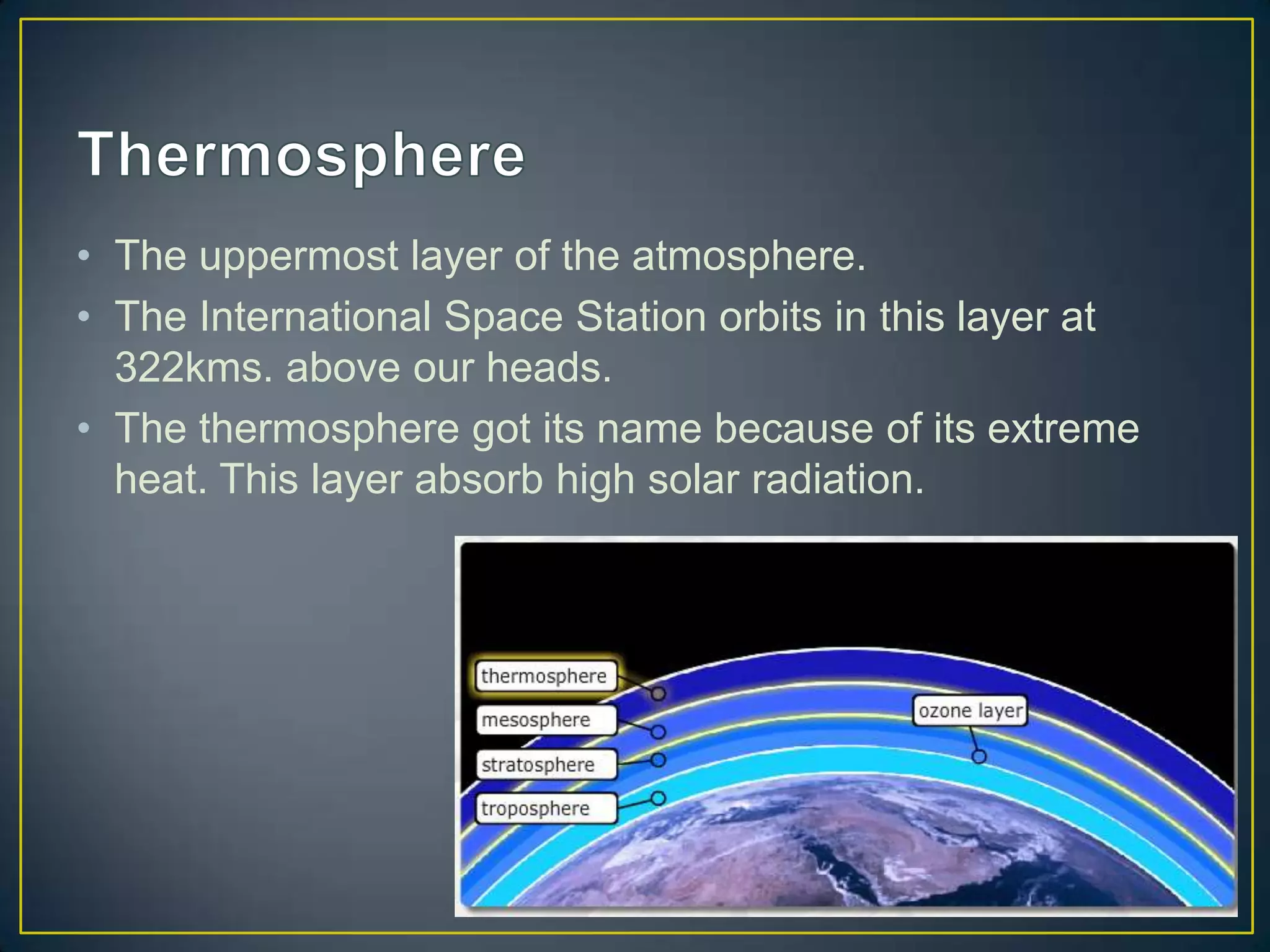 Layers of the atmosphere | PPTX
