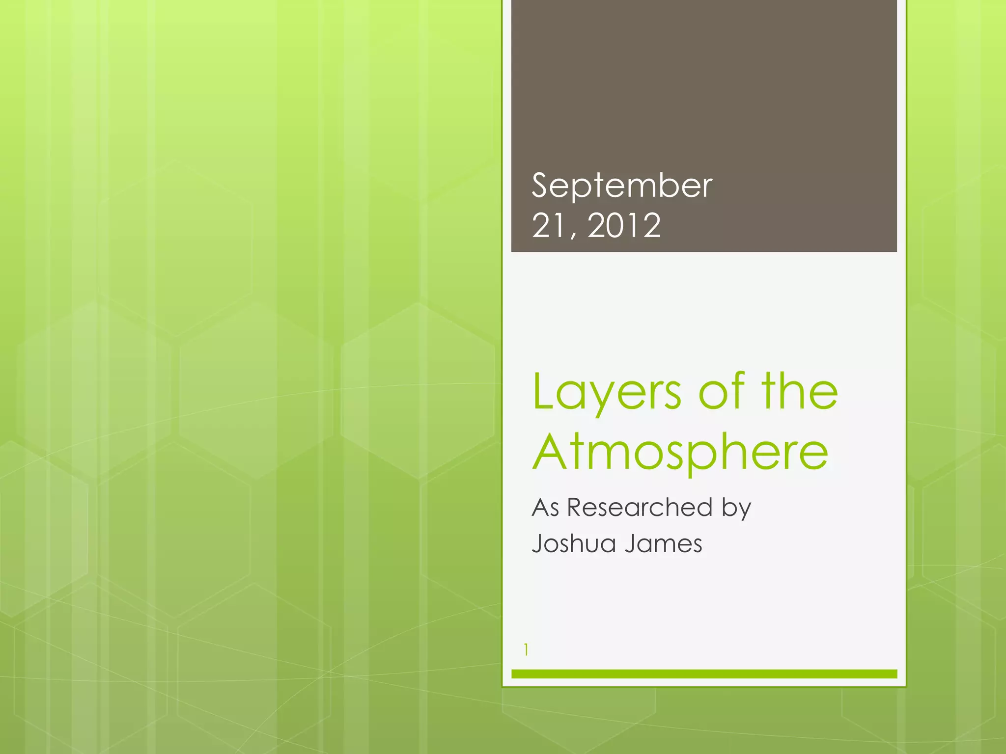 Layers of the atmosphere | PDF