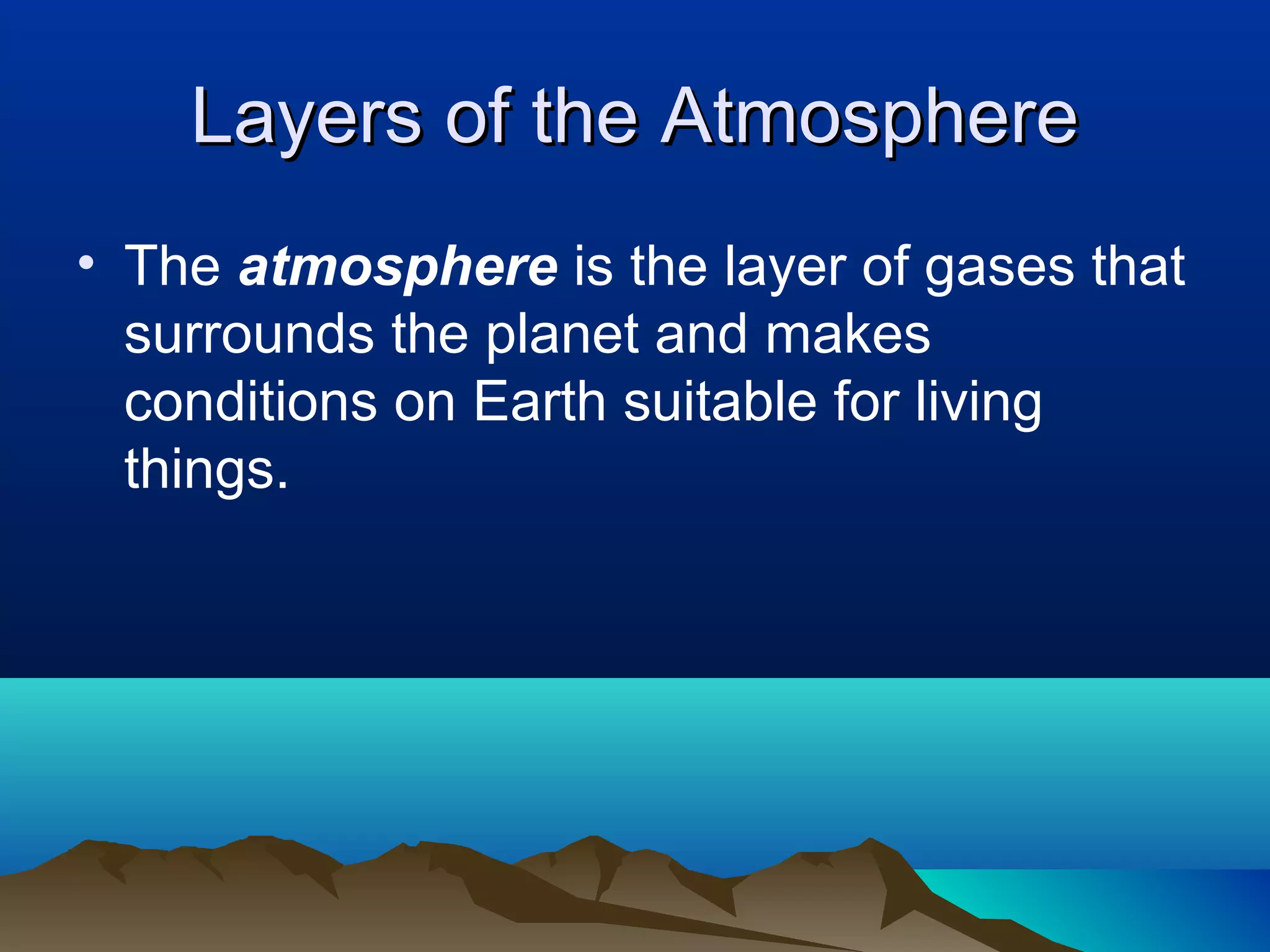 Layers of the atmosphere | PPT