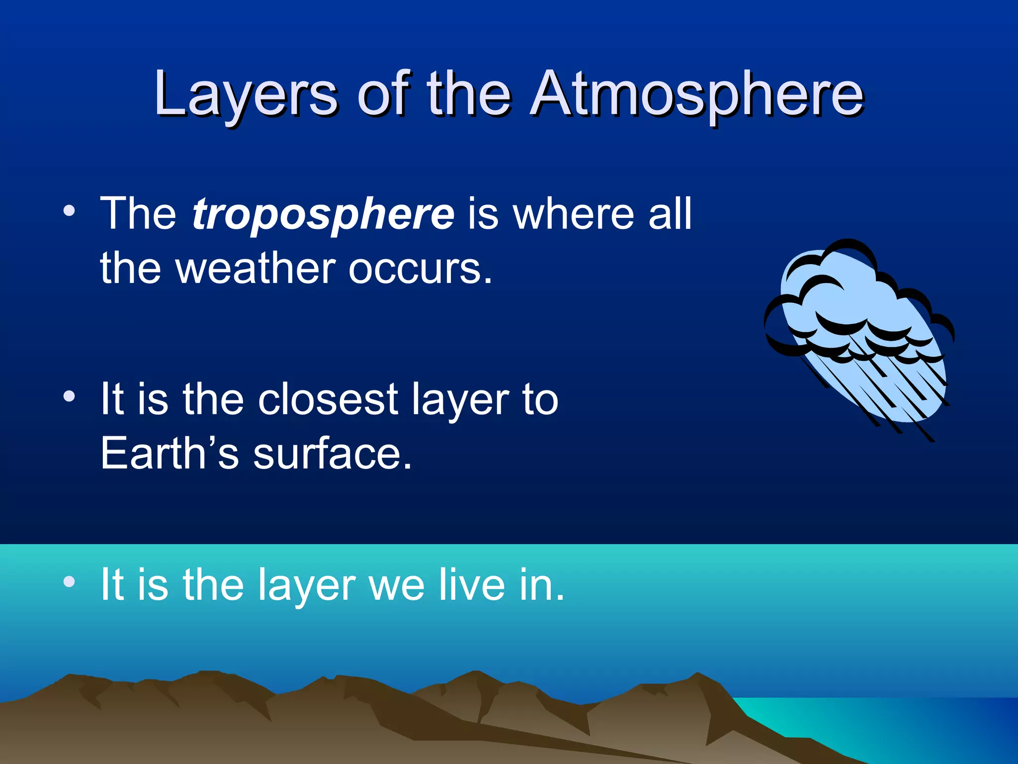 Layers of the atmosphere | PPT