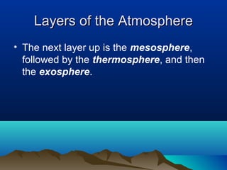 Layers of the atmosphere | PPT