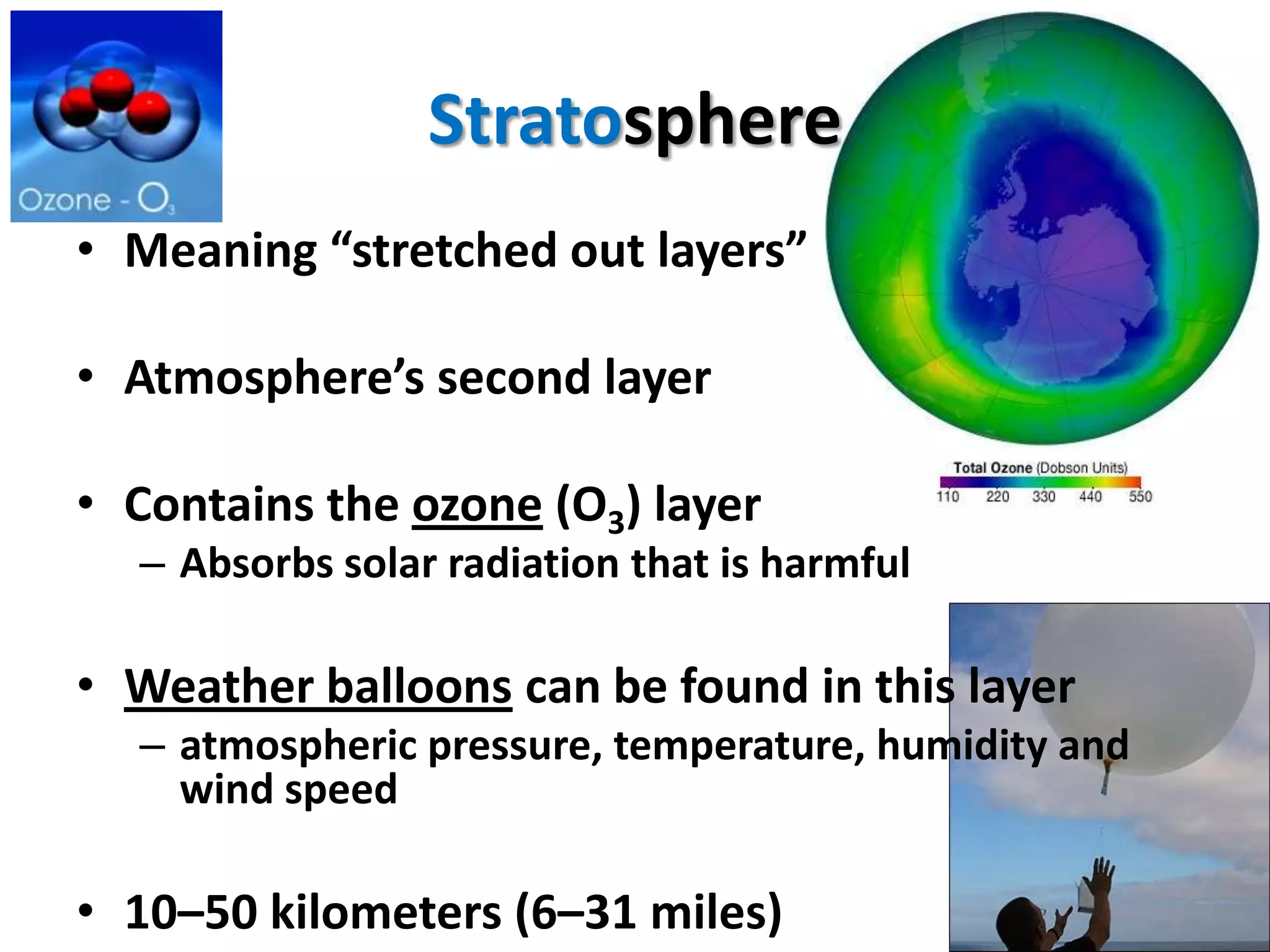 Layers of the atmosphere | PPTX