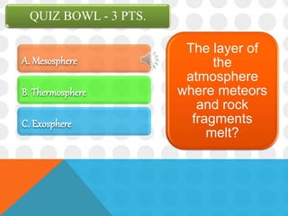 Layers of the atmosphere | PPTX | Geography | Science