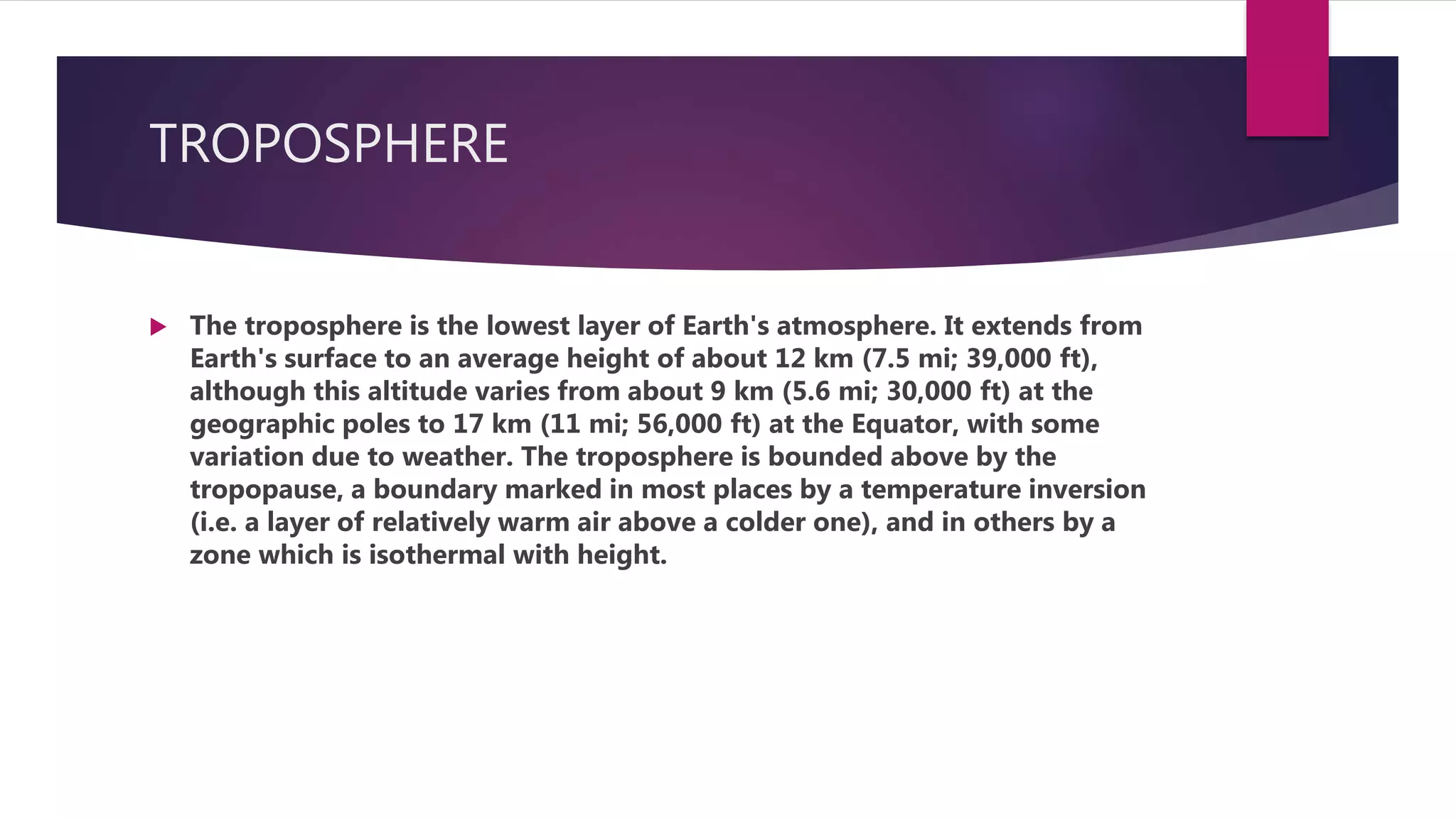 Layers of the atmosphere | PPT