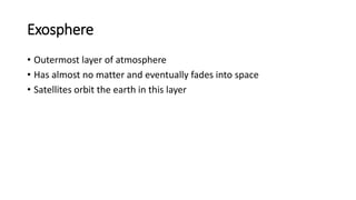 Layers of the atmosphere | PPTX