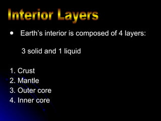 Lesson 1 - 'Layers of the Earth' PowerPoint | PPT
