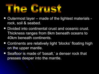 Lesson 1 - 'Layers of the Earth' PowerPoint | PPT