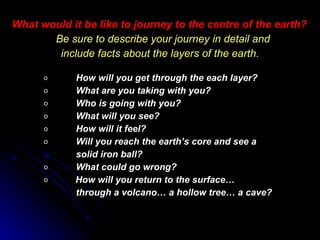 Lesson 1 - 'Layers of the Earth' PowerPoint | PPT