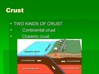 Layers of the earth | PPTX