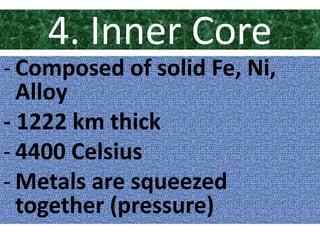 Layers of the earth | PPTX
