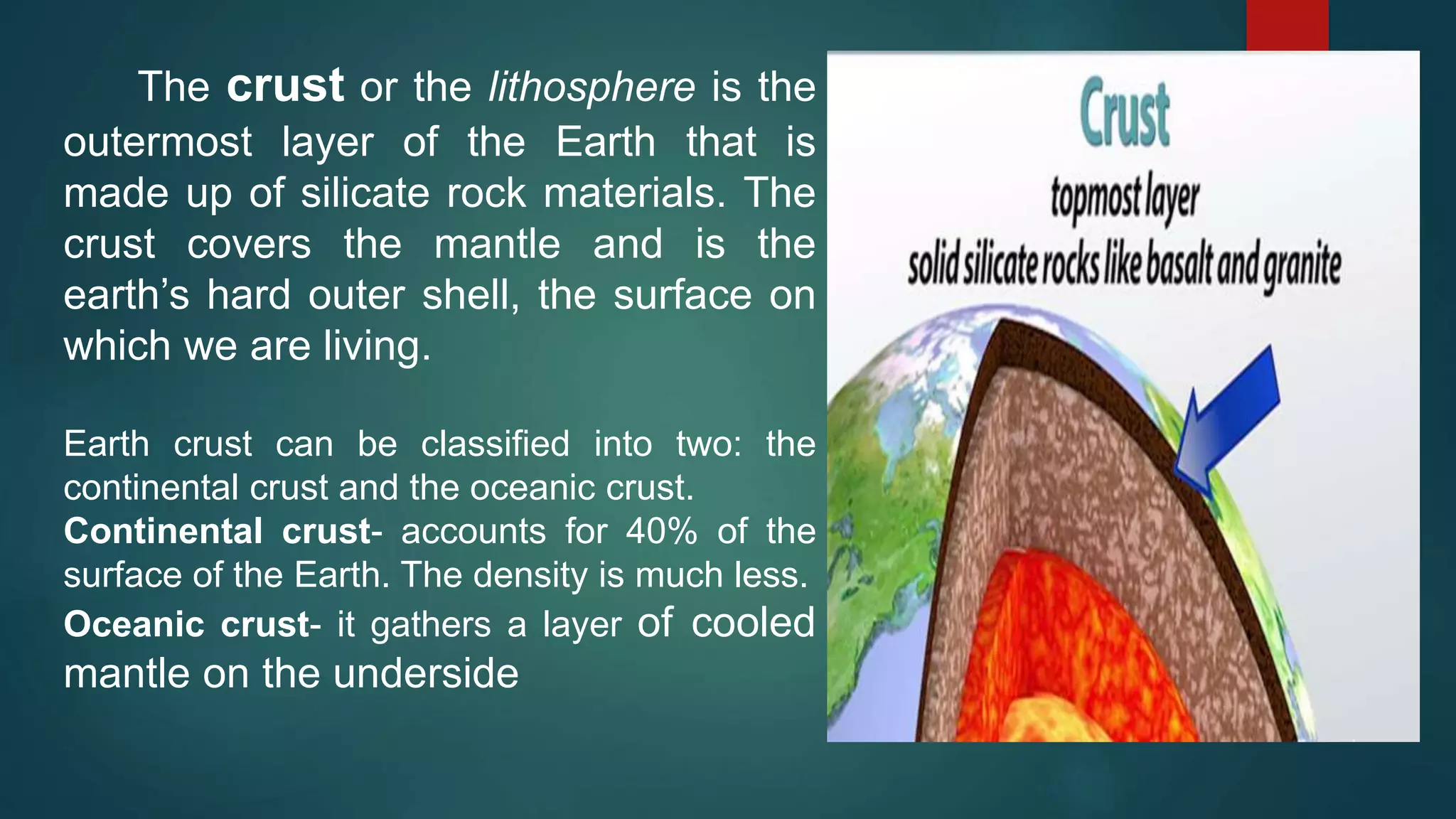 Layers of the earth | PPTX