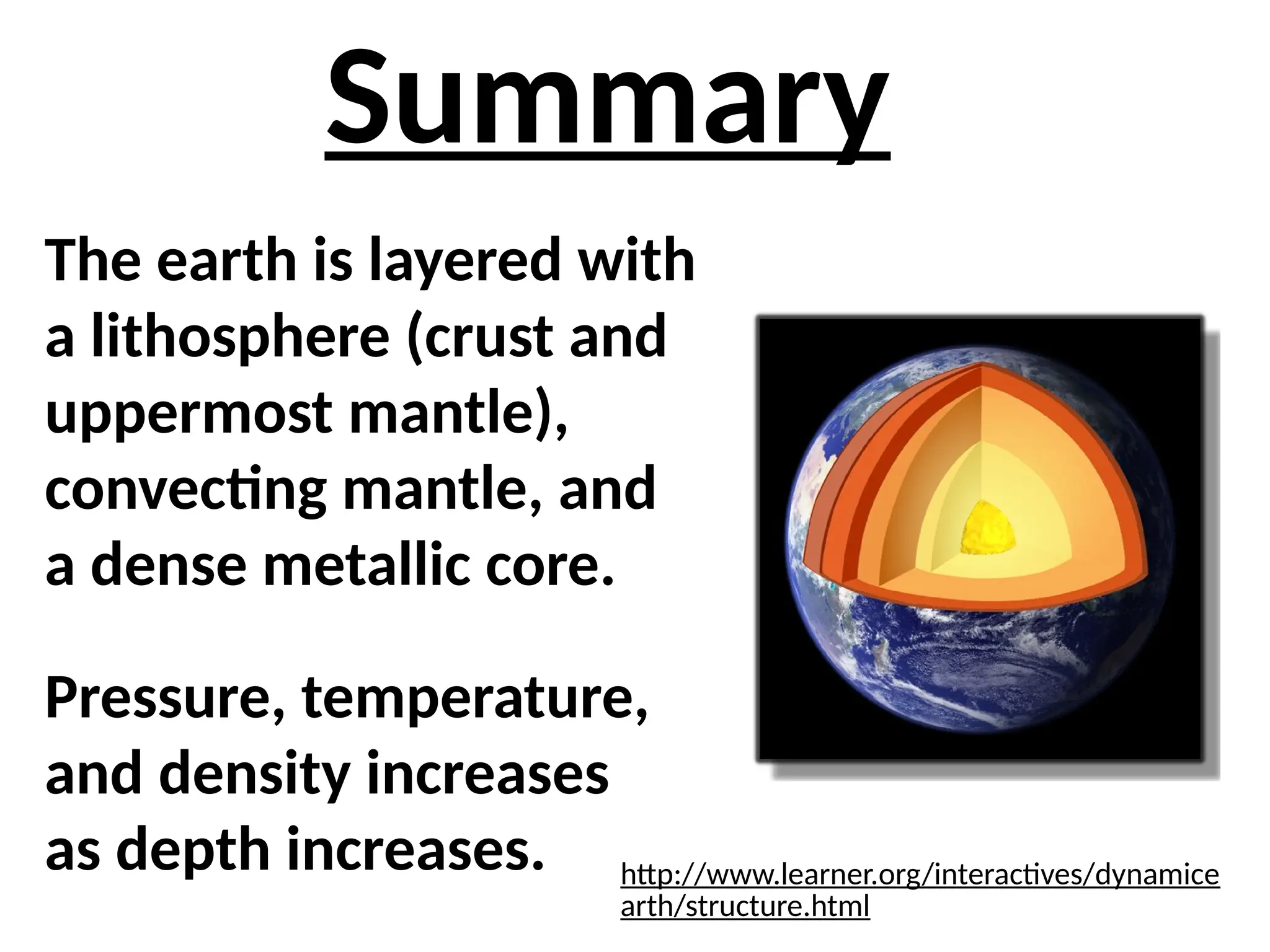 Layers of the Earth- Crust, Mantle and core | PPTX