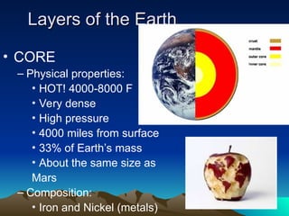 Earth Science - The Layers of the Earth.ppt