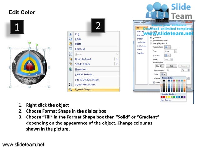 Layers of the earth core diagram design 6 powerpoint ppt templates.