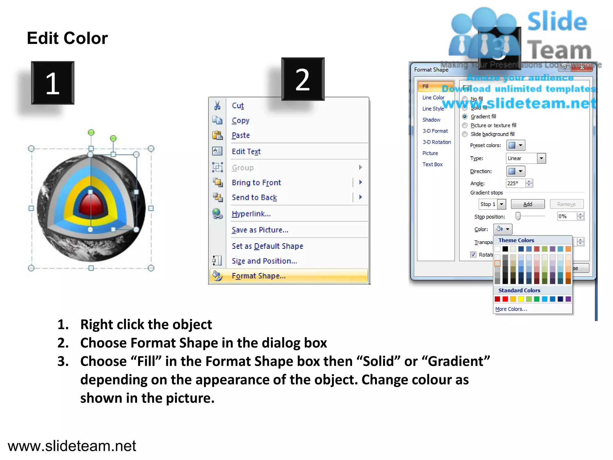 Layers of the earth core diagram design 6 powerpoint presentation ...