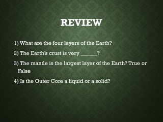 Layers of the Earth for 8th Gradeeeeeeeeeee | PPTX