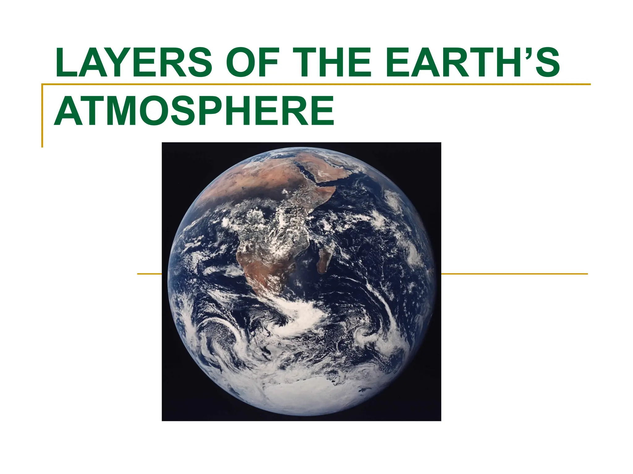 layers of the earths atmosphere grade 7.ppt