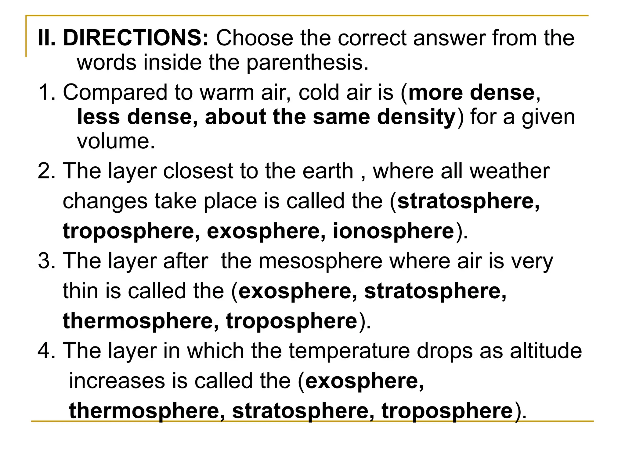 layers of the earths atmosphere grade 7.ppt