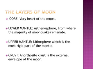 Layers of the moon and compositions | PPTX