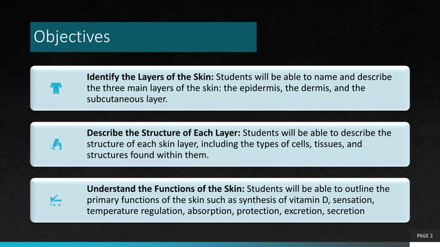 Layers of the skin and their functions.pptx | Skin and Dermatology ...