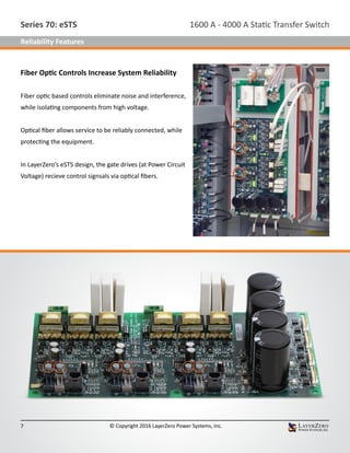 LayerZero Series 70: eSTS Static Transfer Switch 1600 A - 4000 A | PDF