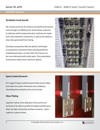 LayerZero Series 70: eSTS Static Transfer Switch 1600 A - 4000 A | PDF