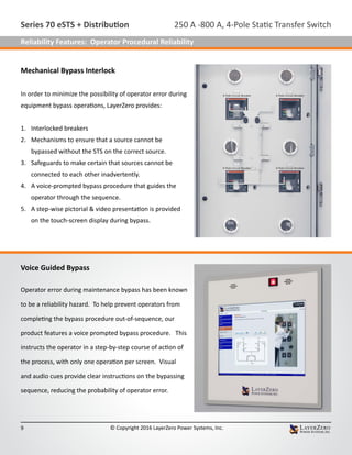 LayerZero 4-Pole eSTS Static Transfer Switch with SafePanel ...