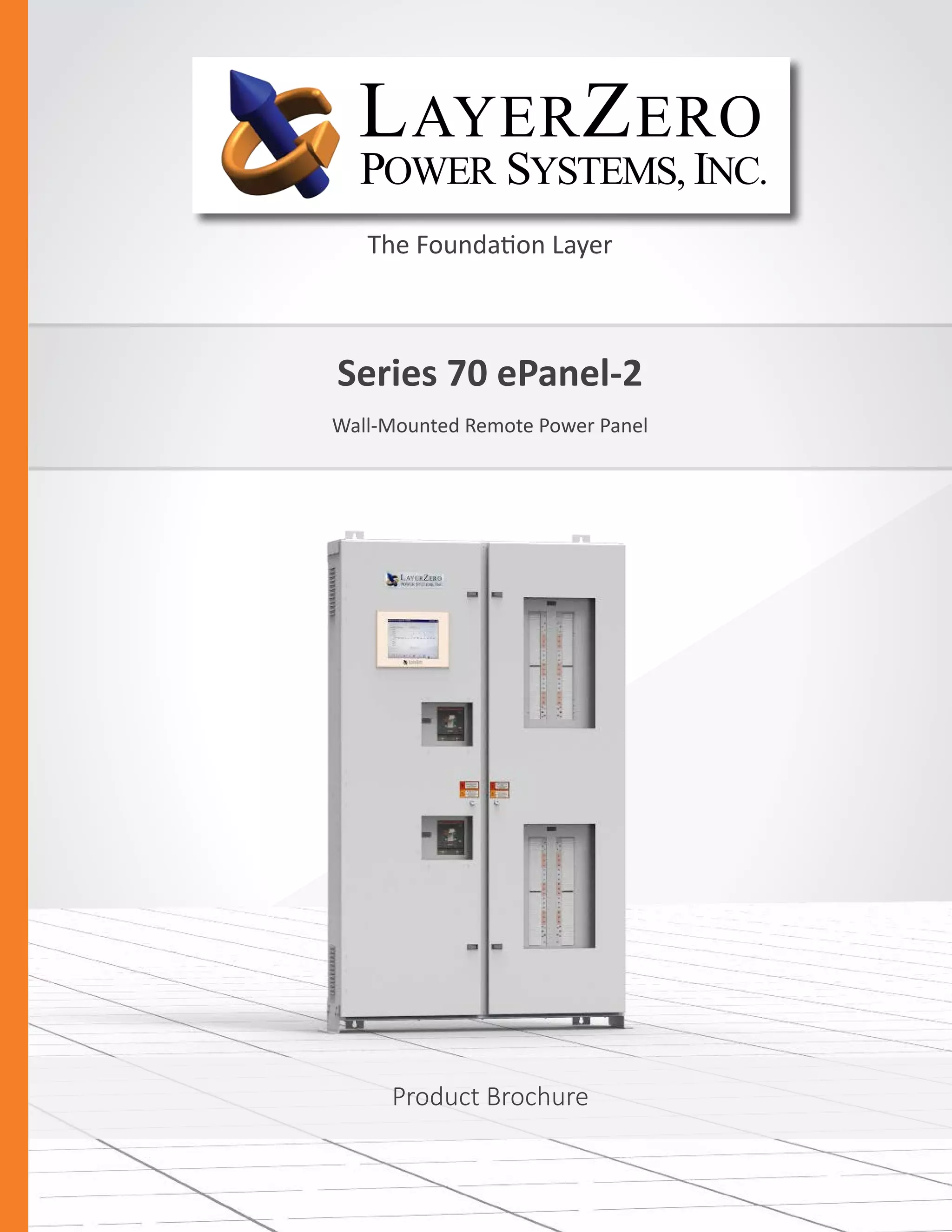 LayerZero Series 70: ePanel-2 Wall-Mounted Power Panel | PDF