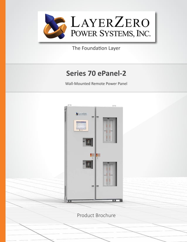 LayerZero Series 70: ePanel-2 Wall-Mounted Power Panel | PDF