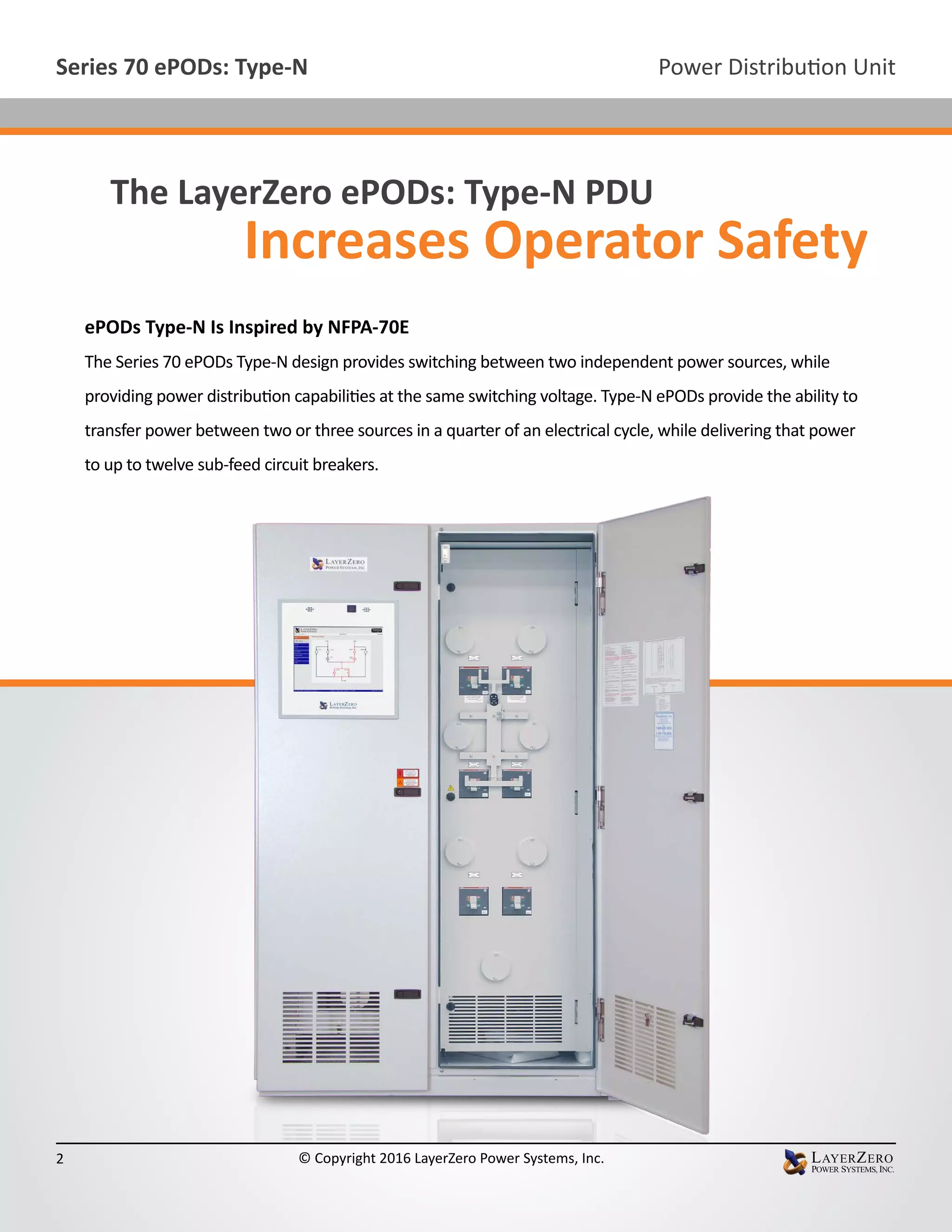 LayerZero Series 70 ePODs: Type-N Static Transfer Switch with ...