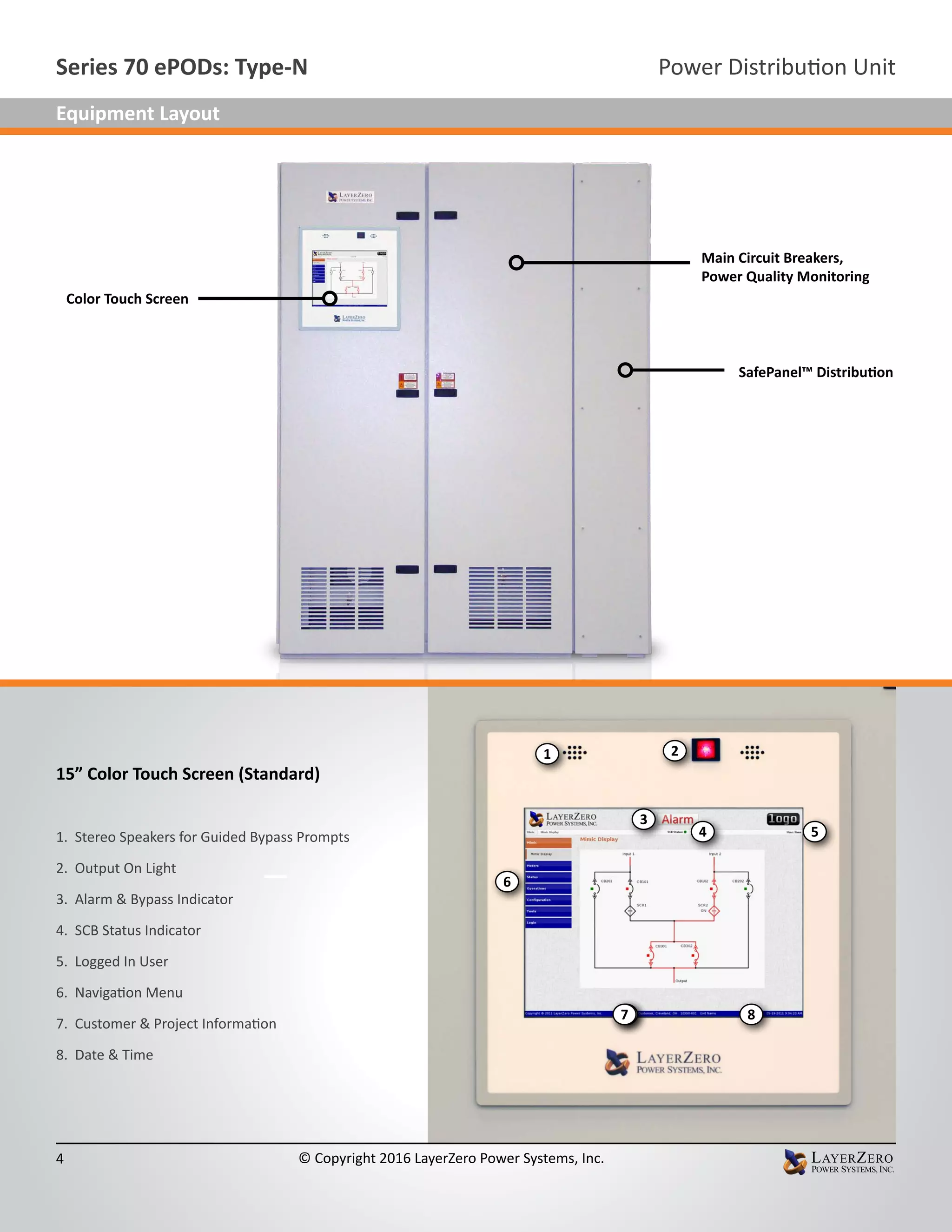 LayerZero Series 70 ePODs: Type-N Static Transfer Switch with Distribution | PDF