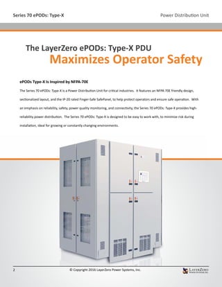 LayerZero Series 70 ePODs: Type-X Power Distribution Unit with ...