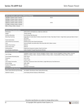LayerZero Series 70: eRPP-SL2 Slim Remote Power Panel | PDF