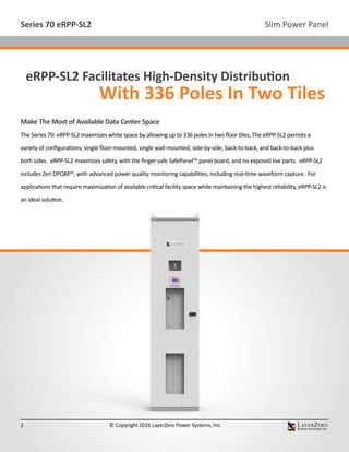 LayerZero Series 70: eRPP-SL2 Slim Remote Power Panel | PDF