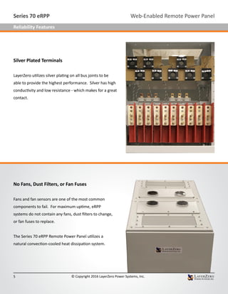 LayerZero Series 70: eRPP Remote Power Panel | PDF
