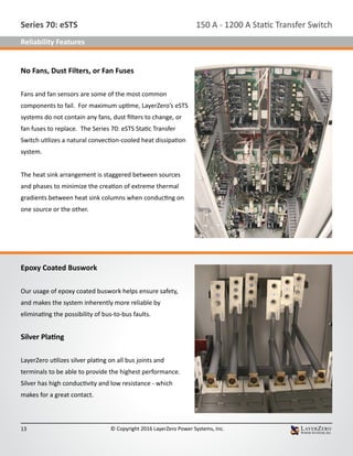 LayerZero Series 70: eSTS Static Transfer Switch 150 A - 1200 A | PDF
