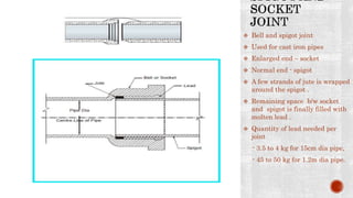 Laying, jointing and testing of pipes | PPTX