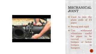 Laying, jointing and testing of pipes | PPTX