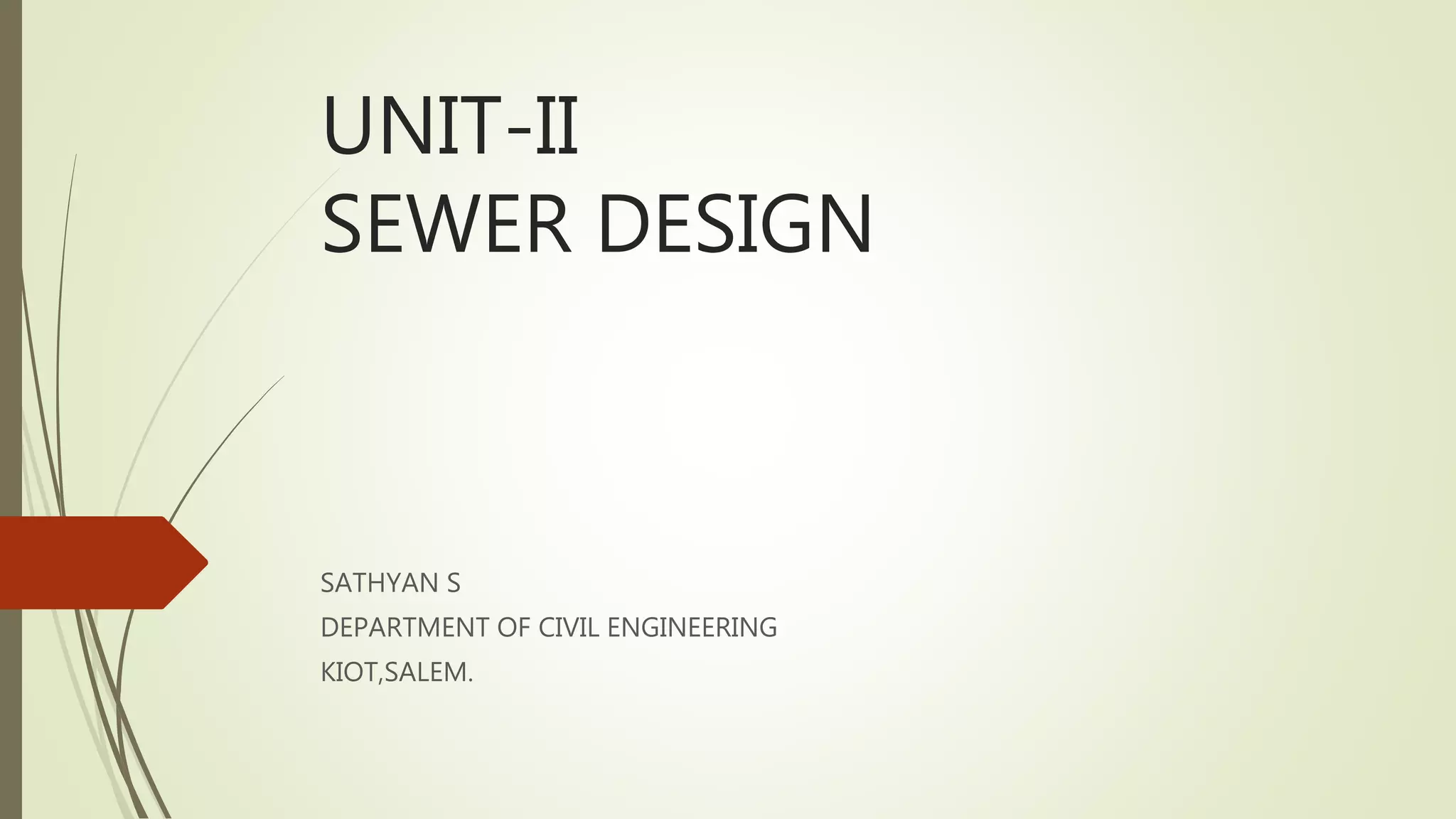 Laying and Testing of sewer | PPTX