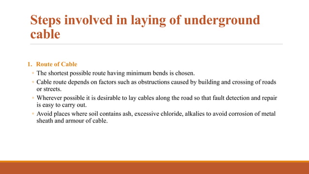 Laying of Underground Cables.pptx