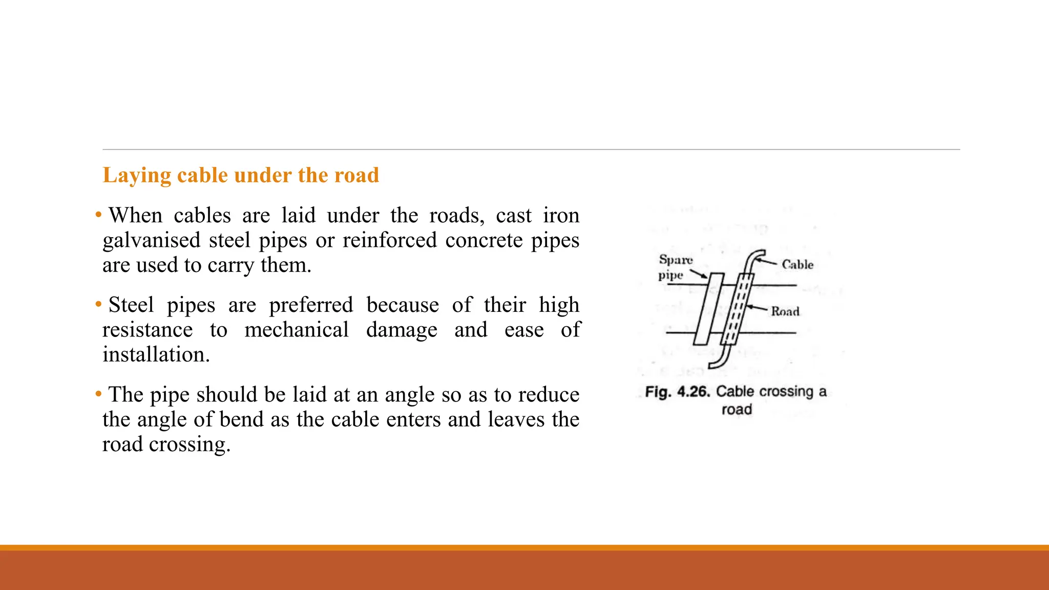 Laying of Underground Cables in INSTALLATION AND MAINTENANCE OF ...