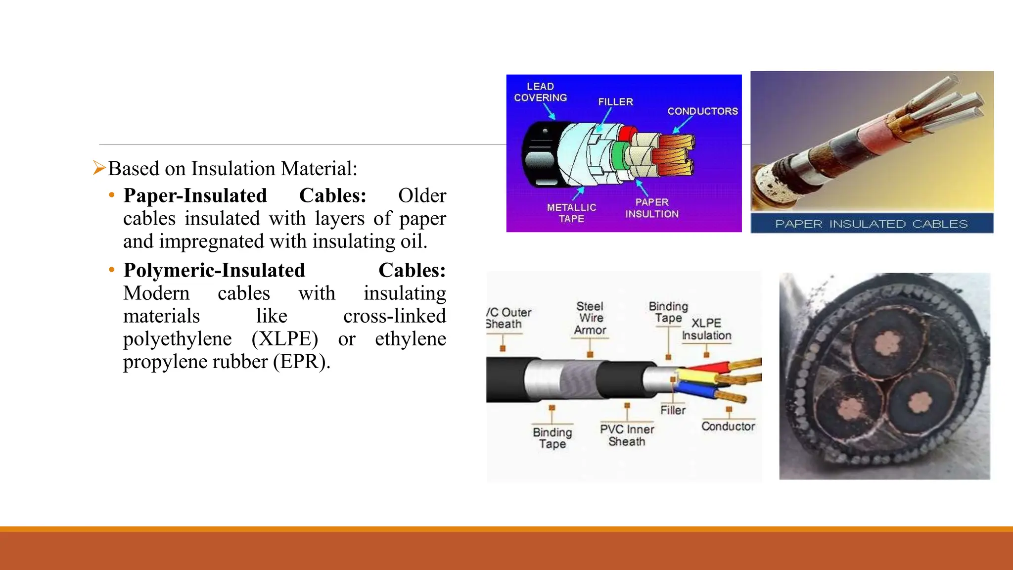 Laying of Underground Cables in INSTALLATION AND MAINTENANCE OF ...