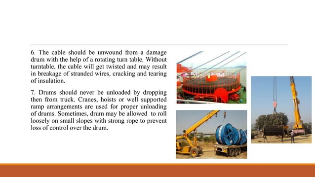 Laying of Underground Cables in INSTALLATION AND MAINTENANCE OF ...