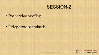 COVER LAYING PROCEDURES IN A RESTAURANT PRIOR TO THE GUEST ARRIVAL | PPTX