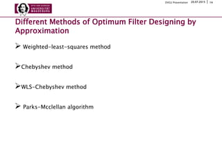 Design of FIR Filters | PPTX