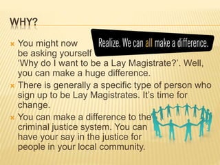 Lay Magistrates | PPTX
